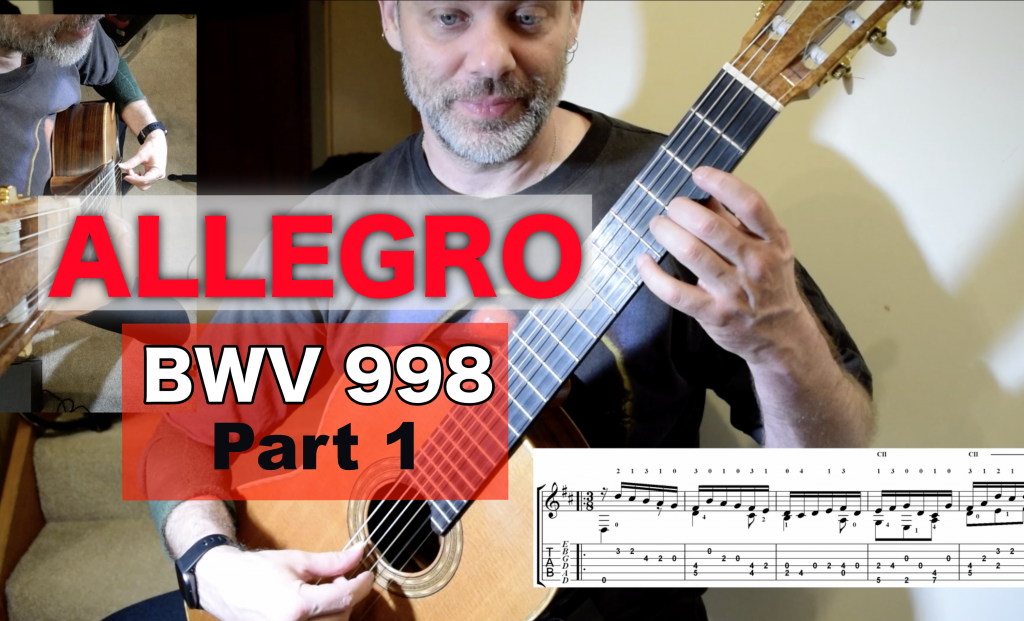 Bach Allegro BWV 998 Lesson - Classical Guitar Rocks